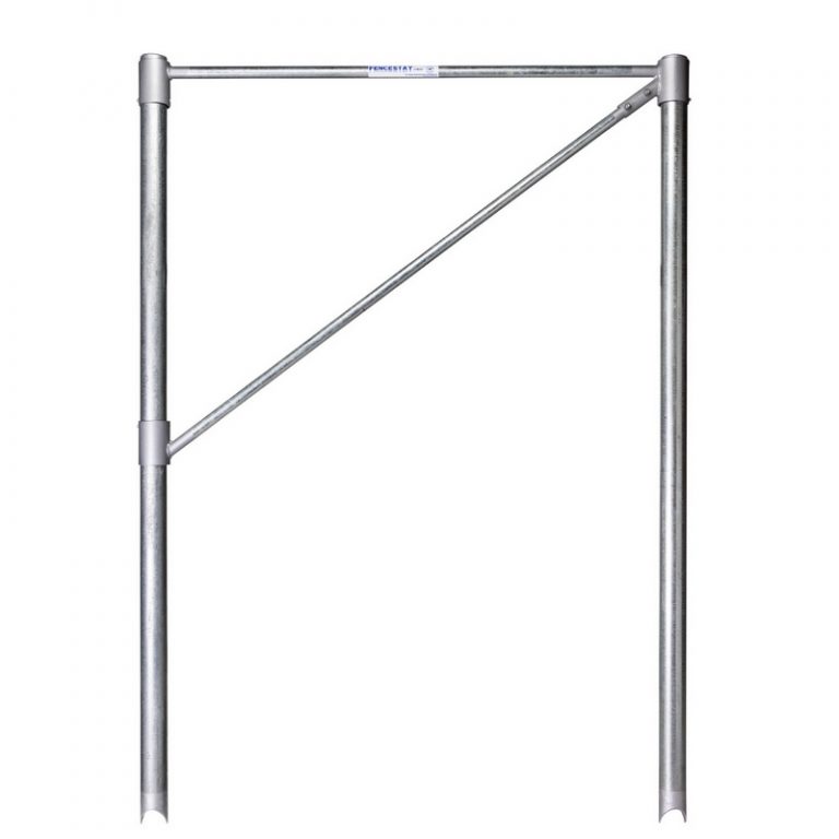 Rural Fence Stays and Strainer Post Assemblies | Wire Farm Fence Stays ...