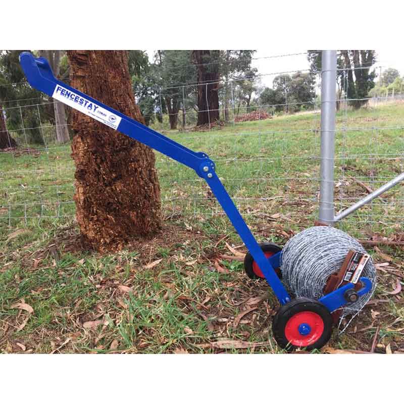 Farm Fencing Supplies | Large Barbed Wire Fencing Trolley | Fence Stay ...